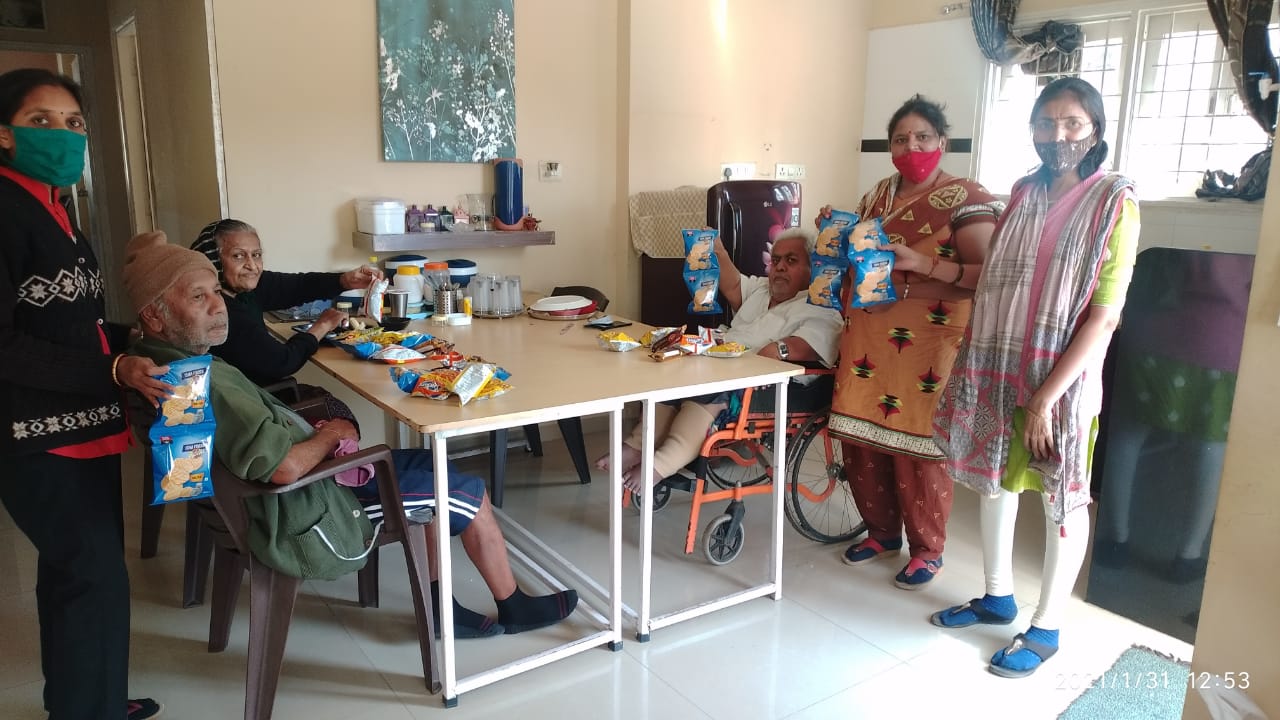 Happiness Equals Spreading Snack & Smiles